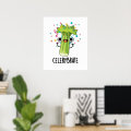 Celery-brate Funny Veggie Celery Pun Poster | Zazzle