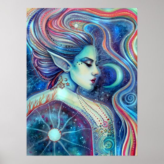 Celesta Fantasy Art Celestial Fairy Poster | Zazzle.com
