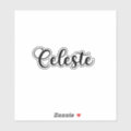 Celeste Name - Handwritten Calligraphy Sticker | Zazzle