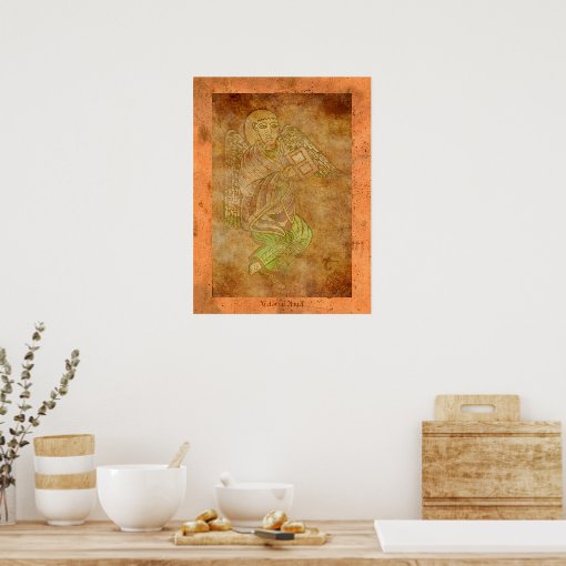 Celestial Angel Medieval Religious Art Print | Zazzle