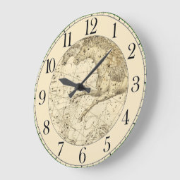 Celestial Atlas Map Large Clock | Zazzle