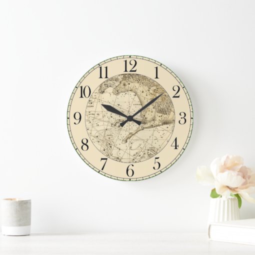 Celestial Atlas Map Large Clock | Zazzle