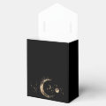 Celestial Black and Gold Wedding Thank You Favor Boxes | Zazzle