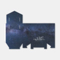 Celestial Blue Starry Night Wedding Thank You Favor Boxes | Zazzle