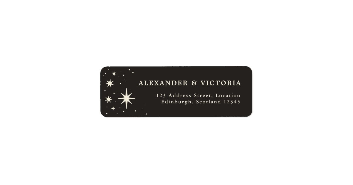 Celestial Boho Tarot Return Address Label | Zazzle