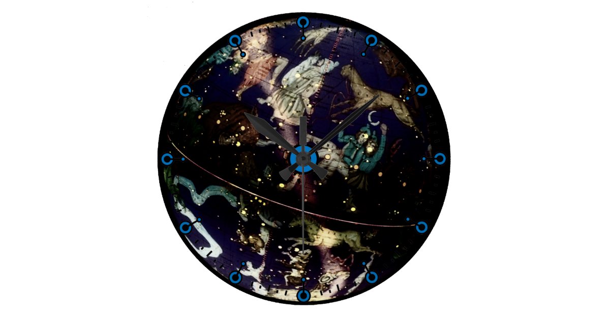 Celestial Globe Modern Wall Clock | Zazzle.com