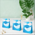 Celestial Glowing Stars & Moon Blue Sky Shower Favor Boxes | Zazzle