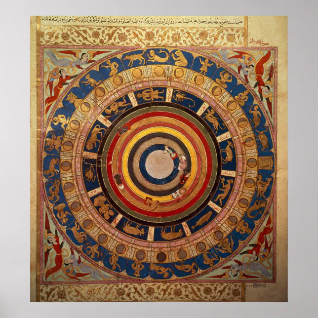 Celestial map, from 'Zubdet ut Teverih' by Poster | Zazzle