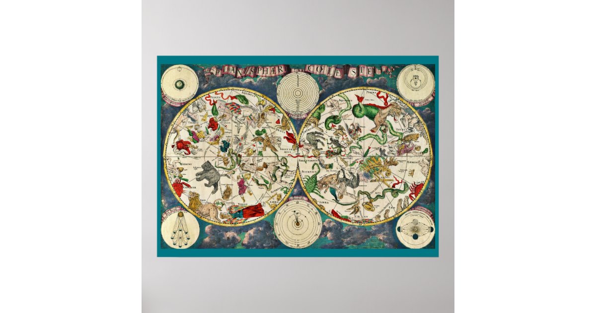 CELESTIAL MAP poster | Zazzle