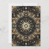 Celestial Midnight Black Crescent Moon Wedding Invitation | Zazzle