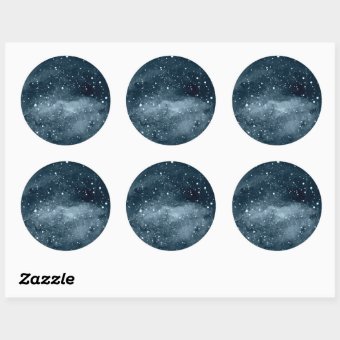 Celestial Moon | Night Sky Envelope Seal Sticker | Zazzle