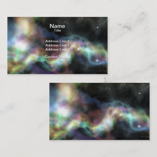 Celestial Nebula Business Card | Zazzle