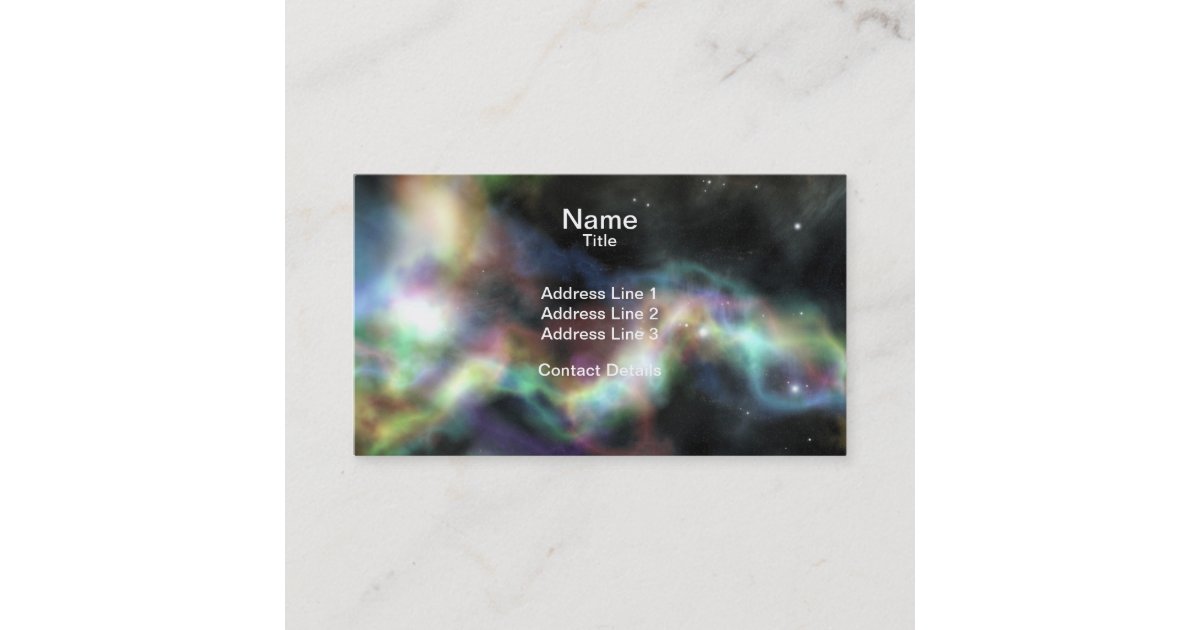 Celestial Nebula Business Card | Zazzle