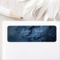 Celestial Night Sky | Silver Return Address Label | Zazzle