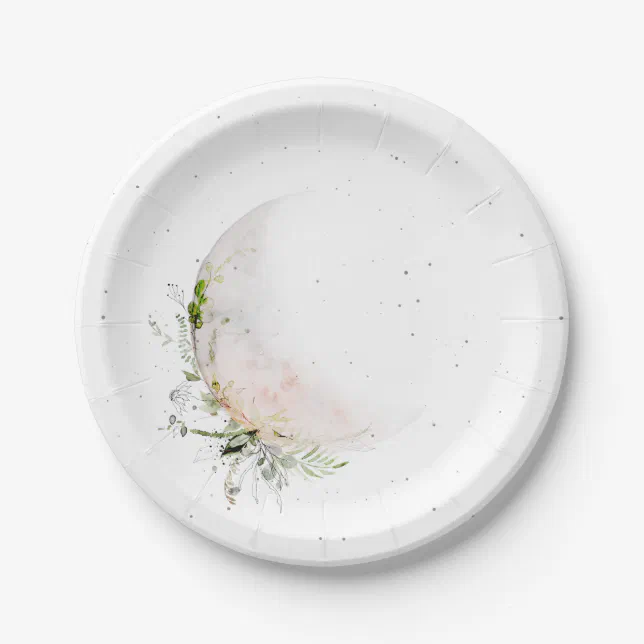 Celestial Plates Over The Moon Plates | Zazzle