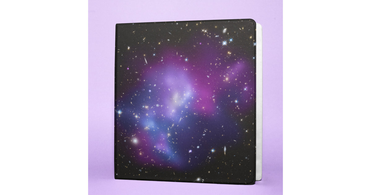 Celestial Purple Galaxy Cluster Binder | Zazzle