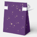 Celestial Purple Gold Sun Moon Astronomy Wedding Favor Boxes | Zazzle
