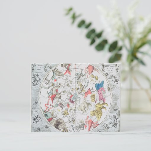 Celestial Showing the Signs of the Zodiac Postcard | Zazzle
