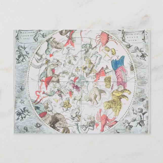Celestial Showing the Signs of the Zodiac Postcard | Zazzle