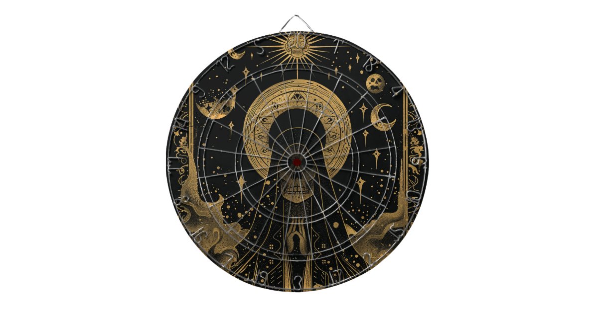 Celestial Skull Night Sky Dart Board | Zazzle