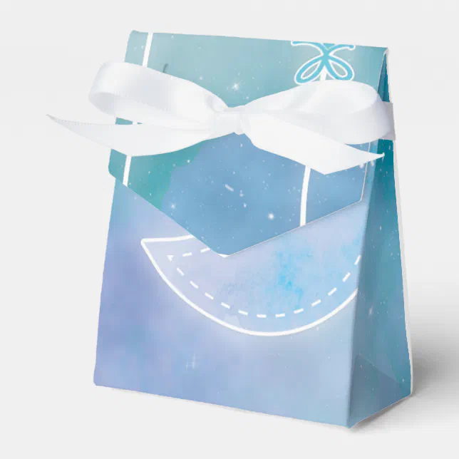 Celestial Sky Galaxy Baby Shower Favor Boxes | Zazzle