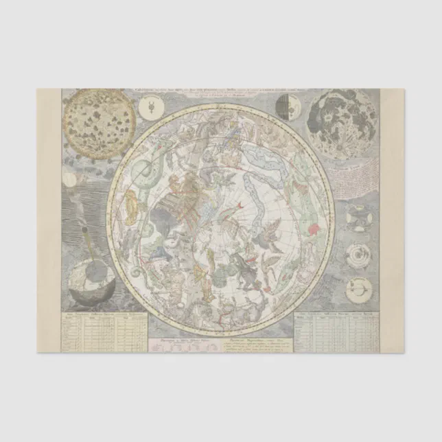 Celestial Star Map Zodiac Constellation I Tissue Paper | Zazzle