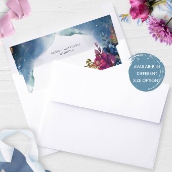 Celestial, Starry Night Mystic Garden Envelope Liner | Zazzle