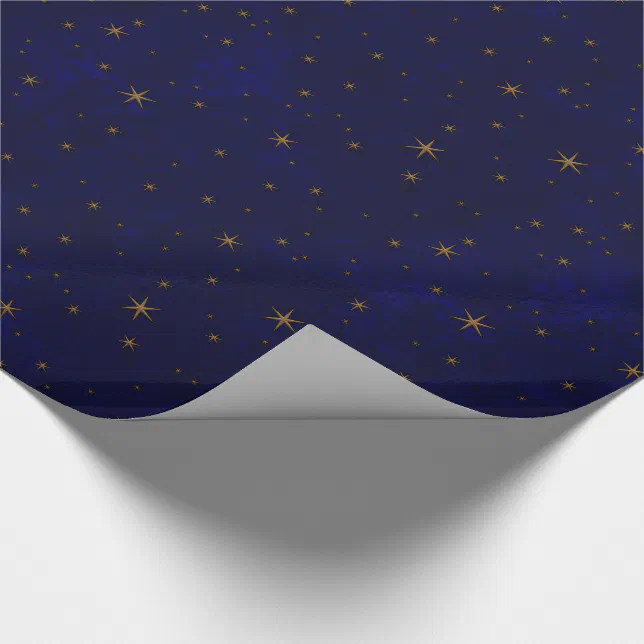 Celestial Starry Night Wrapping Paper | Zazzle