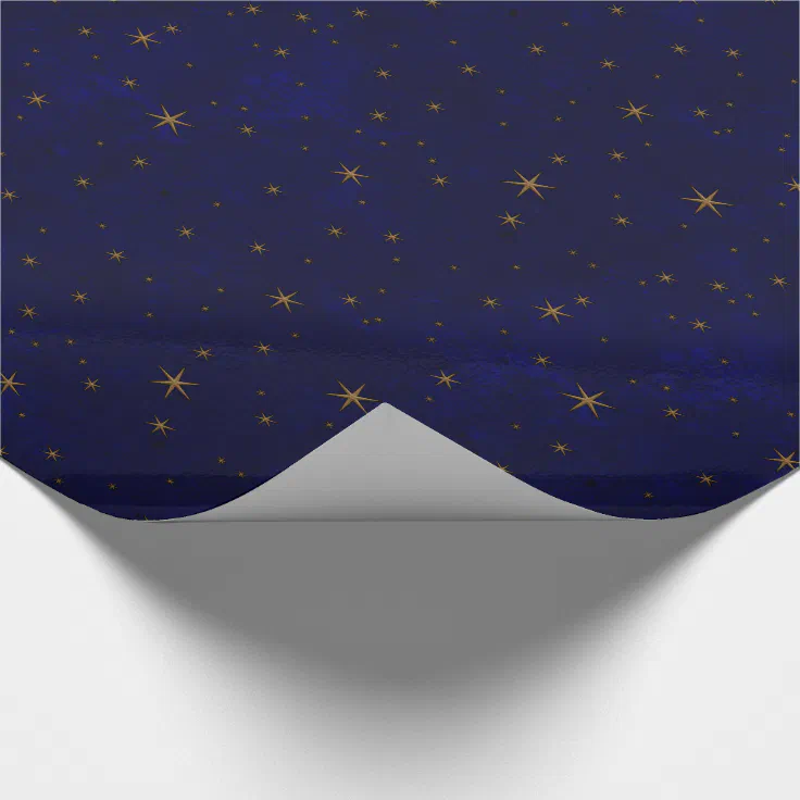Celestial Starry Night Wrapping Paper | Zazzle