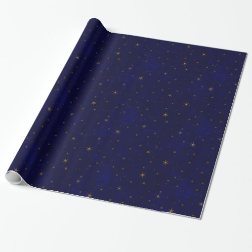 Celestial Starry Night Wrapping Paper | Zazzle