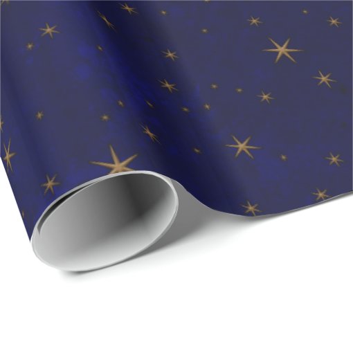 Celestial Starry Night Wrapping Paper | Zazzle
