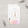 Celestial Stars Hair Stylist Salon | Pink Gold Business Card | Zazzle