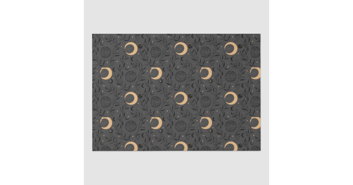 Celestial Sun and Moon Pattern Tissue Paper | Zazzle
