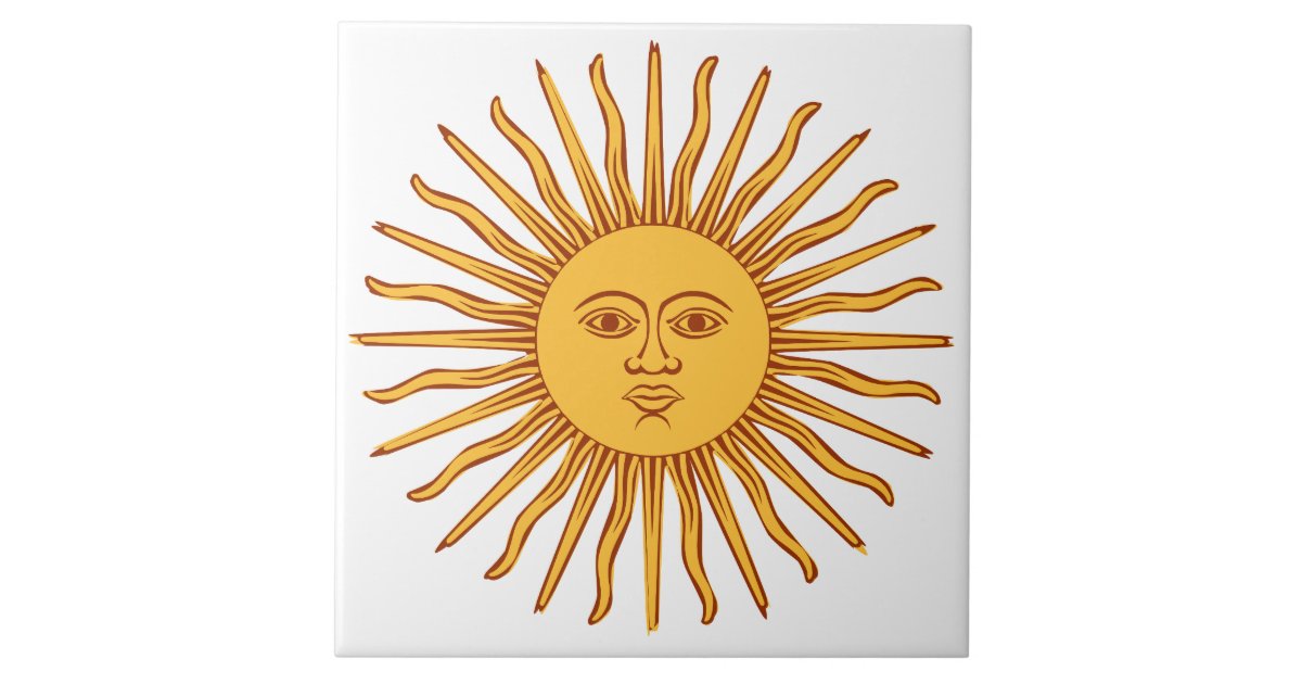 Celestial Sun Ceramic Tile | Zazzle