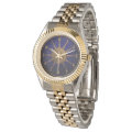 Celestial Sun Moon Brass Bas Relief Graphic Watch | Zazzle