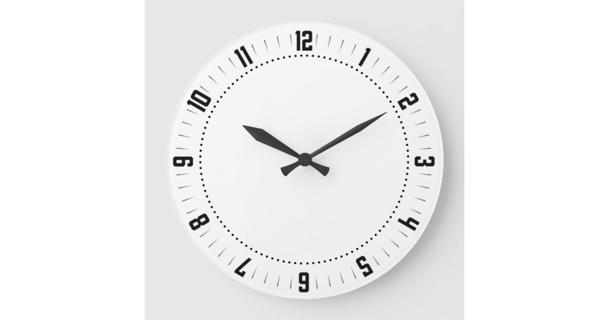 Celestial Sun Moon Faces Large Clock | Zazzle