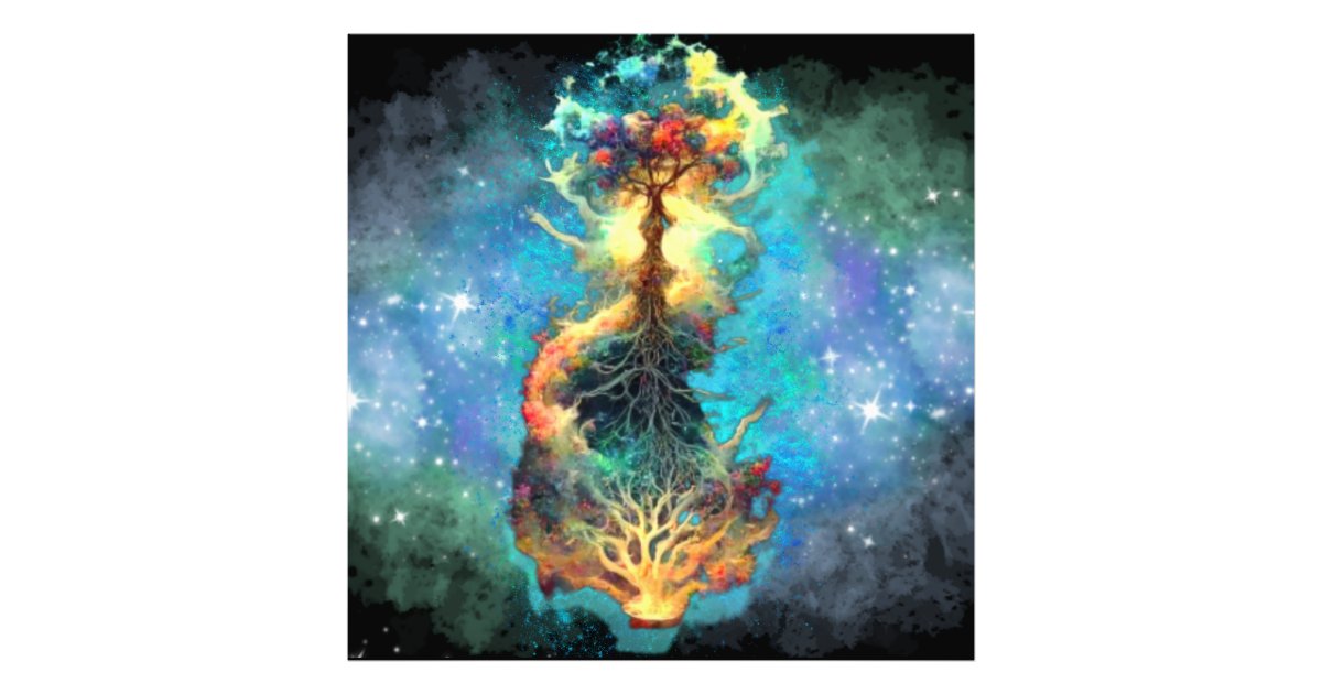 celestial tree of life photo print | Zazzle