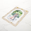 Celestial Vintage Art Deco Photo Christmas Card | Zazzle