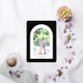 Celestial Vintage Art Deco Photo Christmas Card | Zazzle