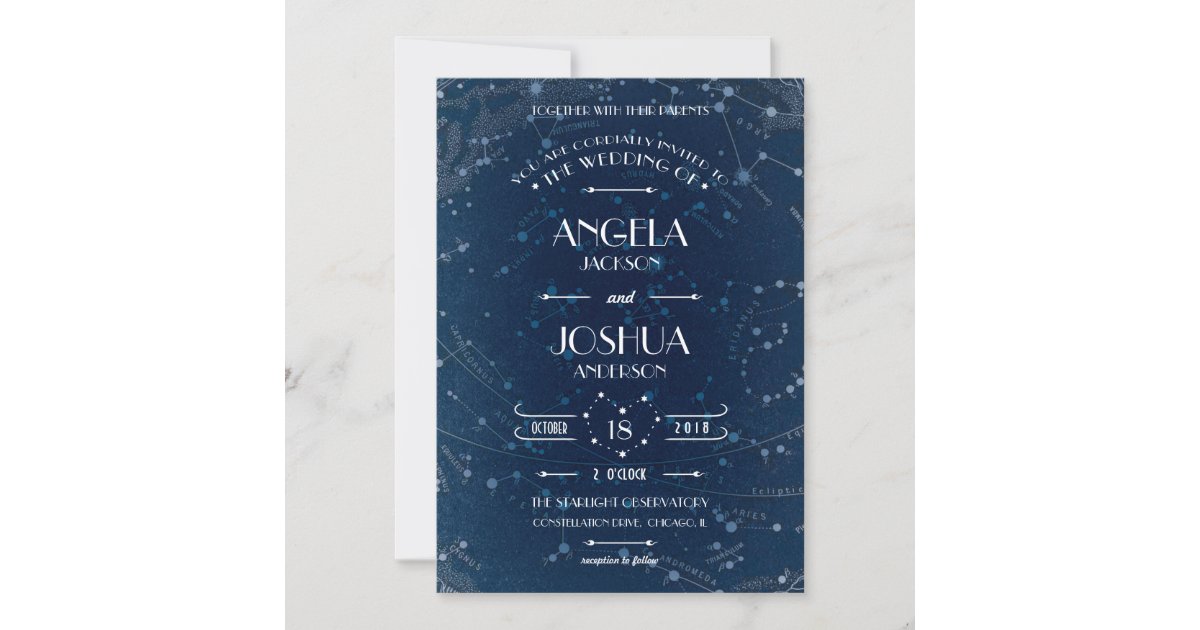 Celestial Wedding Invitation | Zazzle