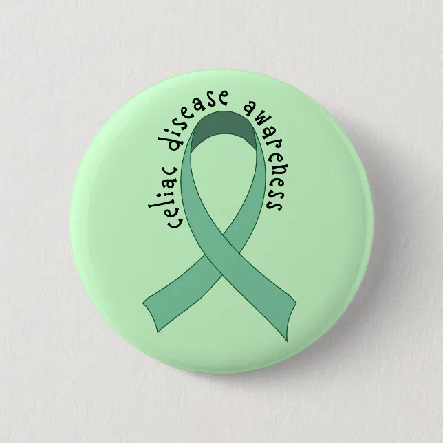 Celiac Awareness Ribbon Button | Zazzle