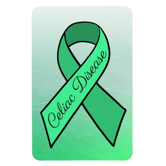 Celiac Disease Awareness Ribbon Green Magnet | Zazzle.com