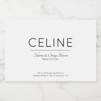 Celine Candle Reed Sticker Diffuser Label Sticker | Zazzle