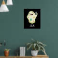 Cellfie Funny Biology Selfie Pun Dark BG Poster | Zazzle