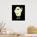 Cellfie Funny Biology Selfie Pun Dark BG Poster | Zazzle