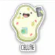 Cellfie Funny Biology Selfie Pun Sticker | Zazzle