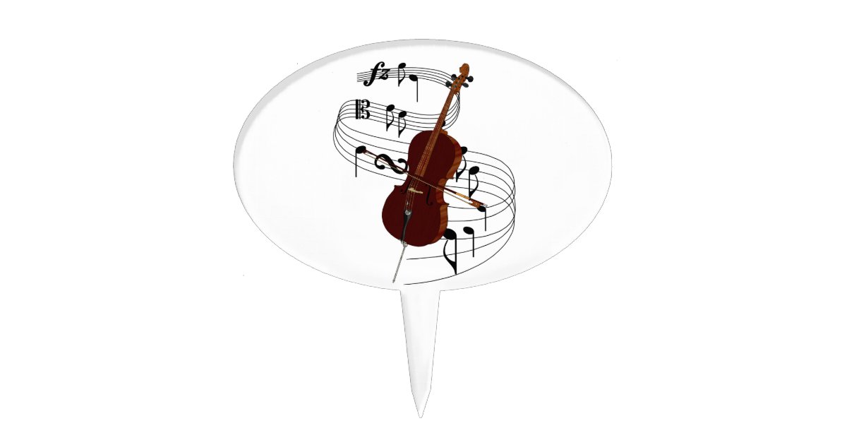 Cello Cake Topper | Zazzle