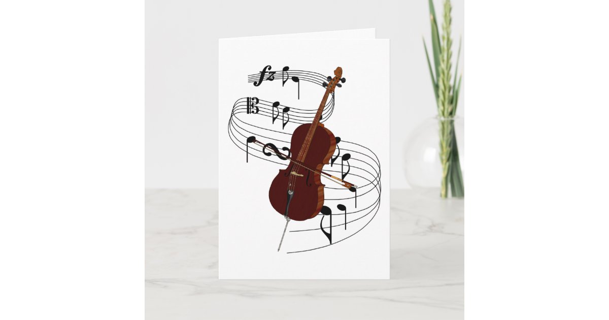 Cello Card | Zazzle