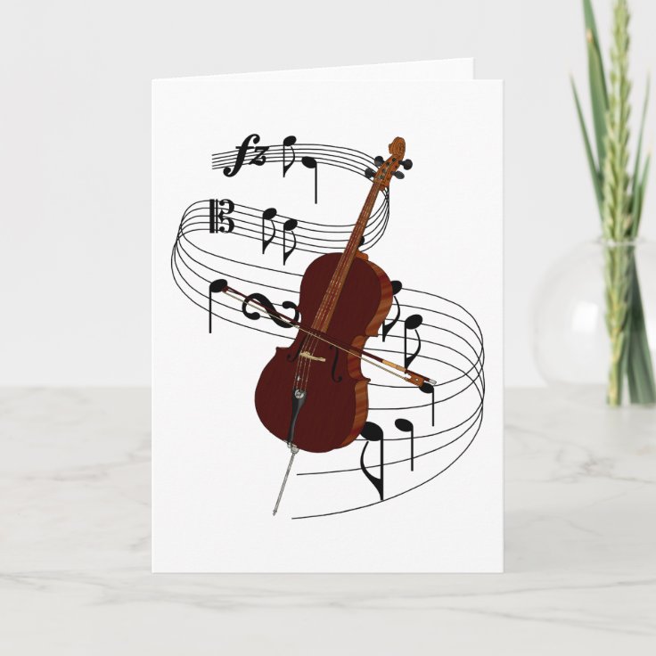 Cello Card | Zazzle