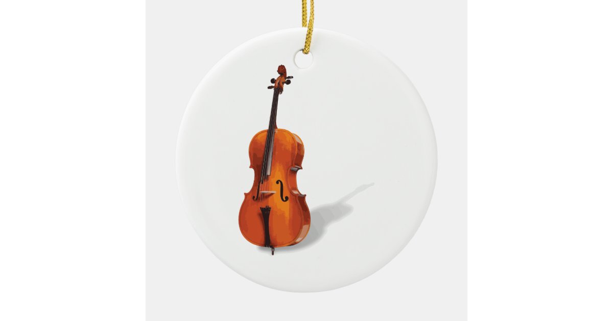 Cello Ceramic Ornament | Zazzle